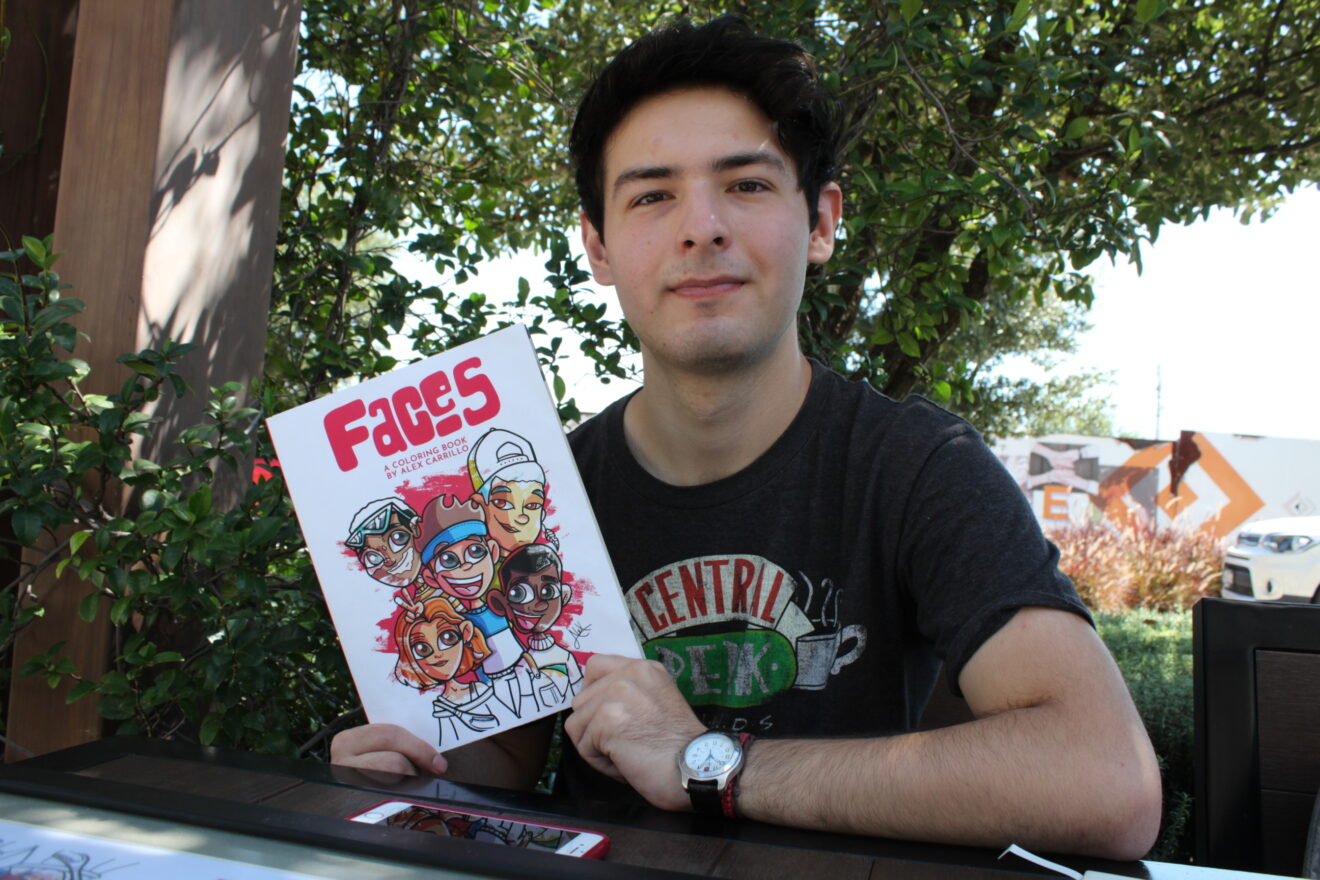 Alex Carrillo talento saltillense lanza “FACES: a coloring book”