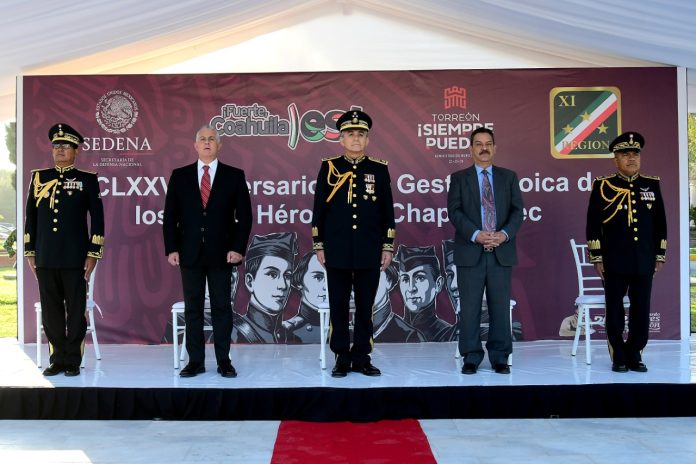 Conmemora Coahuila el 175 Aniversario de la gesta de los Niños Héroes de Chapultepec