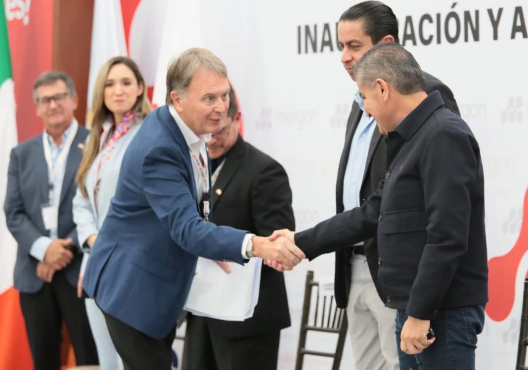 Inaugura Miguel Riquelme planta Mergon, en Ramos Arizpe