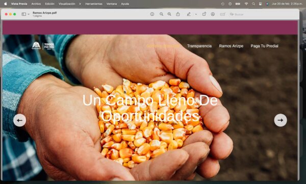 El Gobierno de Ramos Arizpe tiene nuevo sitio web oficial