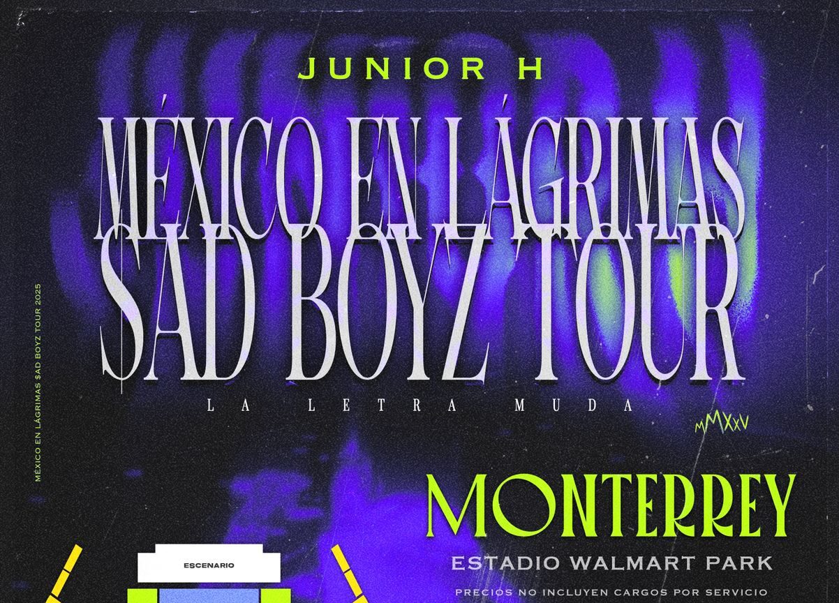 Junior H regresa a Monterrey con su gira “Sad Boyz Tour 2025”