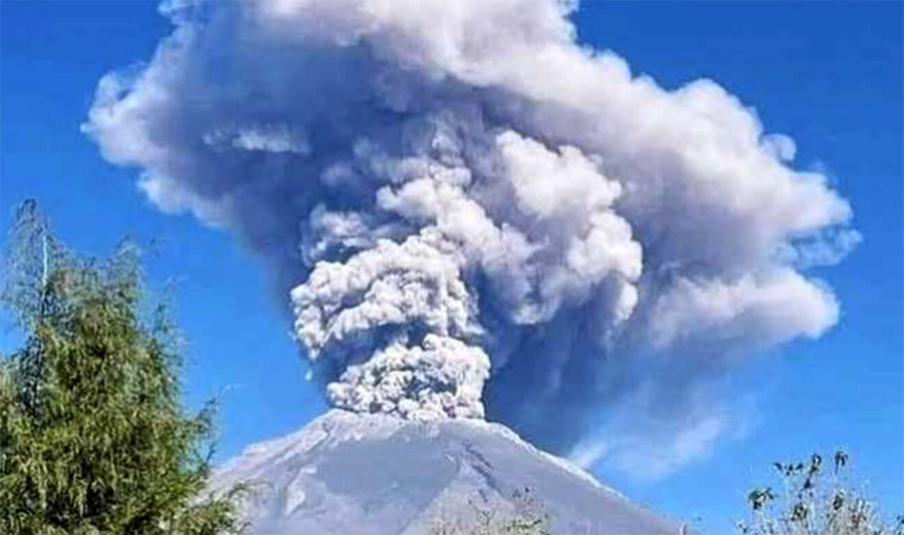 Ceniza del Popocatépetl puede dañar la salud