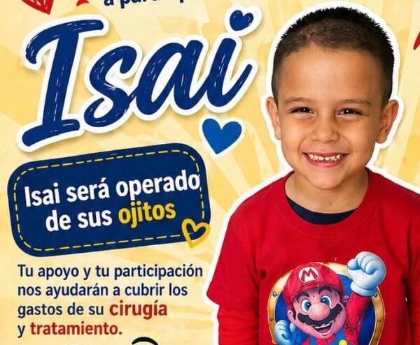 Andrew Isaí necesita una operación para mejorar su vista ¿Lo ayudas?
