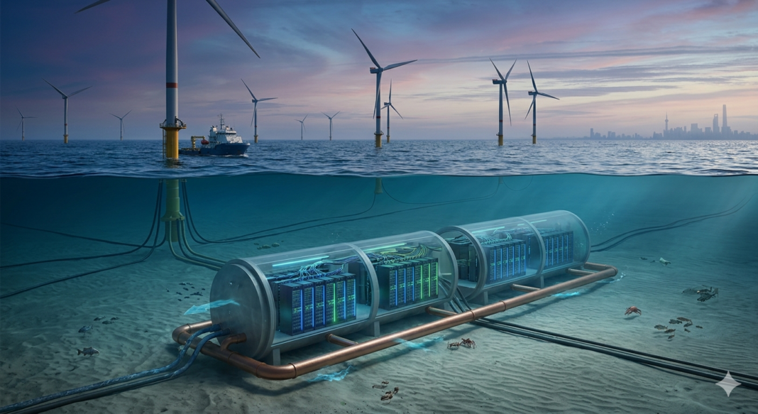 China inaugura el primer centro de datos submarino con energía eólica