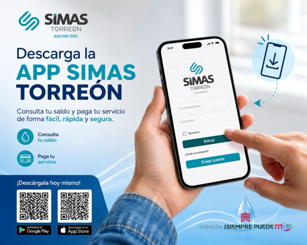 SIMAS Torreón exhorta a utilizar su APP para pagar el recibo de agua de ...